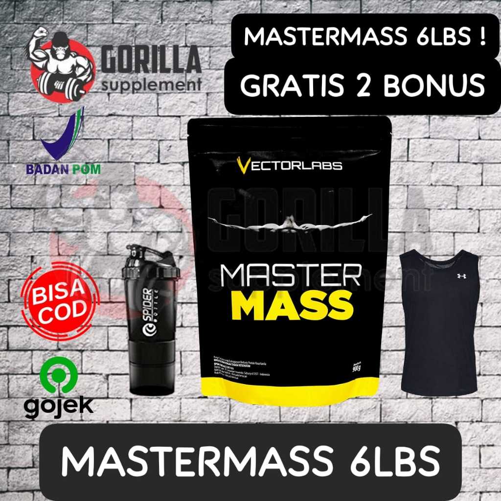 Jual Vectorlabs Mastermass 6lbs Susu Gainer Bulking Penambah Berat