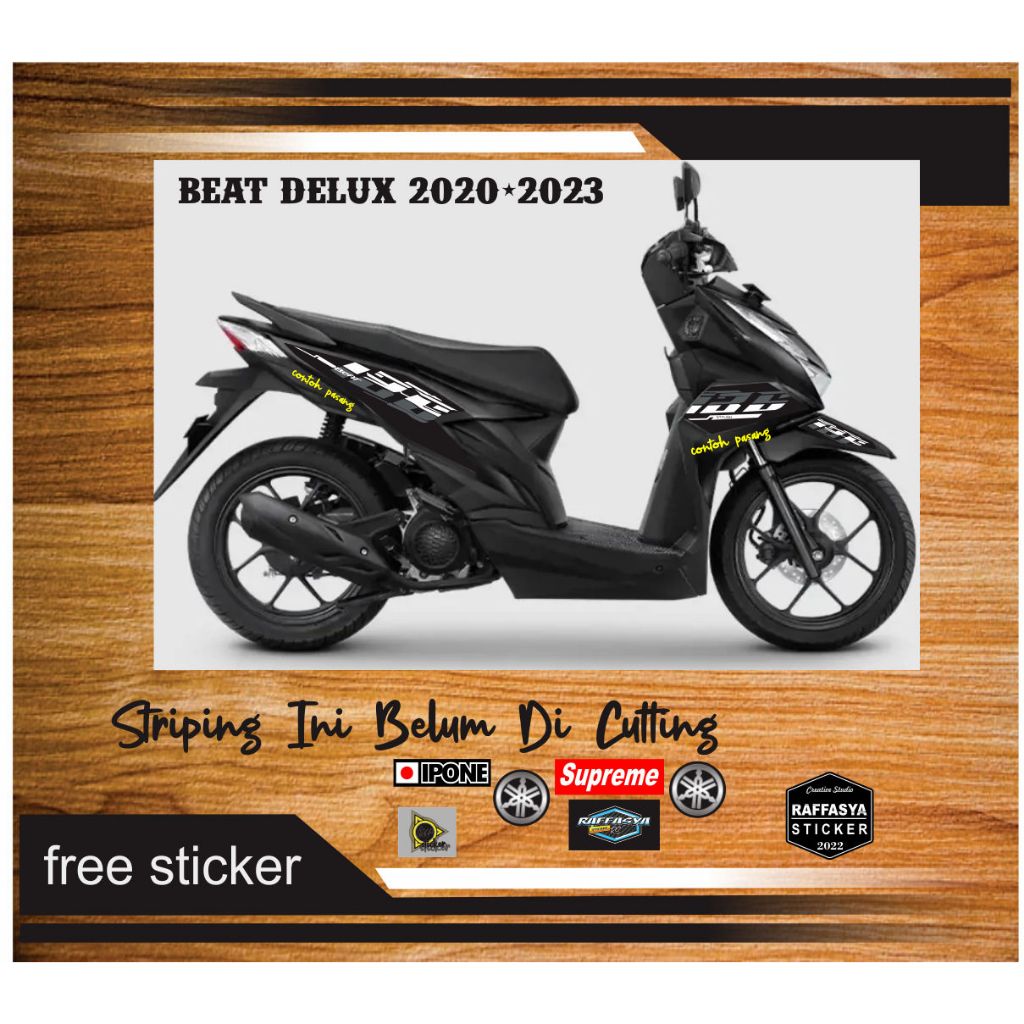 Jual striping variasi honda beat deluxe 2020-2023 lis nama 125 lg viral ...