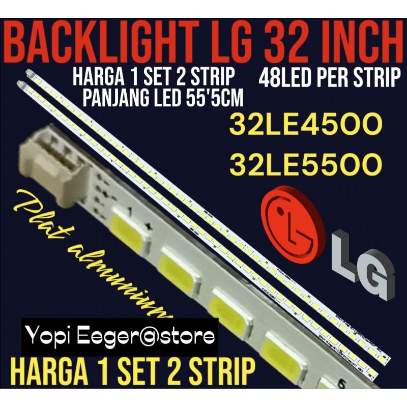Jual BACKLIGHT TV LCD LED LG 32 INCH 32LE4500 32LE5500 BACKLIGHT TV LG 32 INCH | Shopee Indonesia