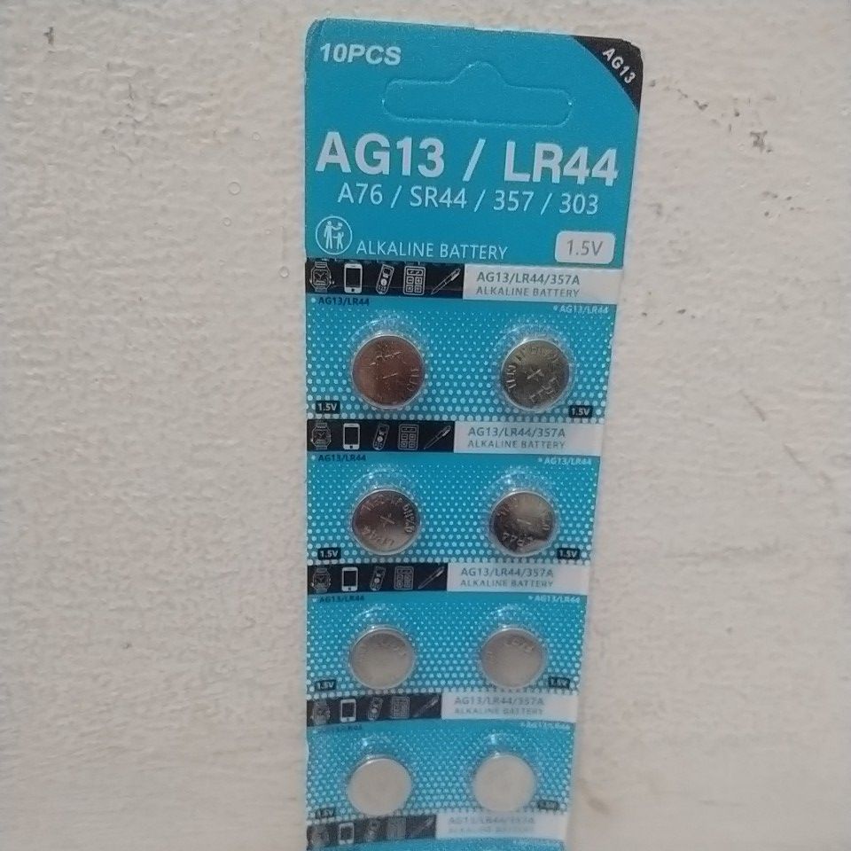 Jual BATERAI AG13/LR44/A76/SR44/357/303 ALKALINE BATERAI | Shopee Indonesia