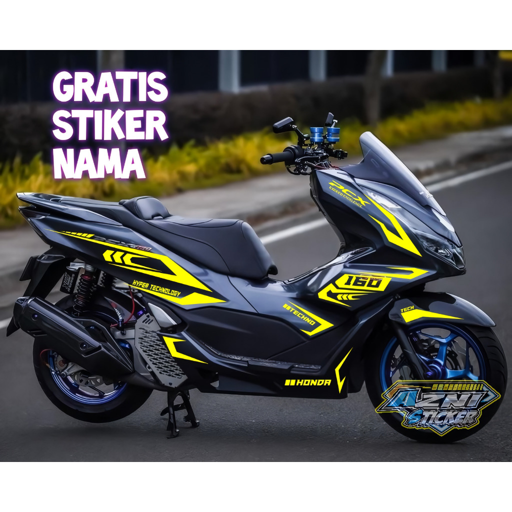 Jual COD striping pcx 160, stiker cutting list bodi honda pcx 160 ...