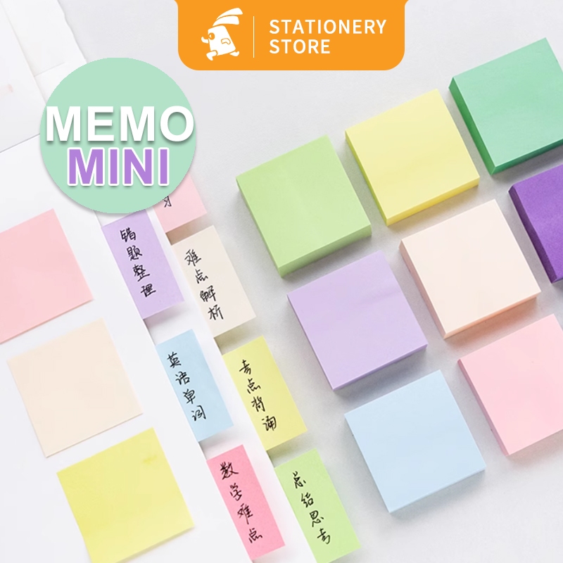 Jual Memo Mini/100 Lembar Morandi Color Sticky note MINI -Rabbit ...