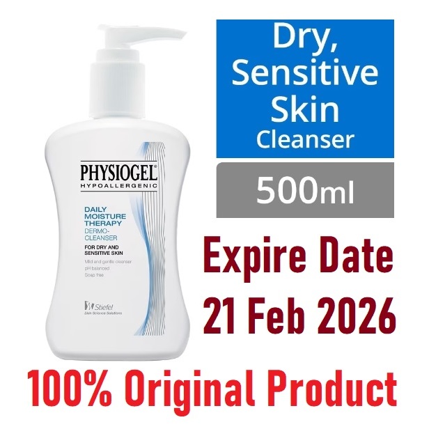 Jual Exp DEC 2027 500ml Physiogel Hypoallergenic Daily Moisture Therapy Dermo Cleanser 500ml ...