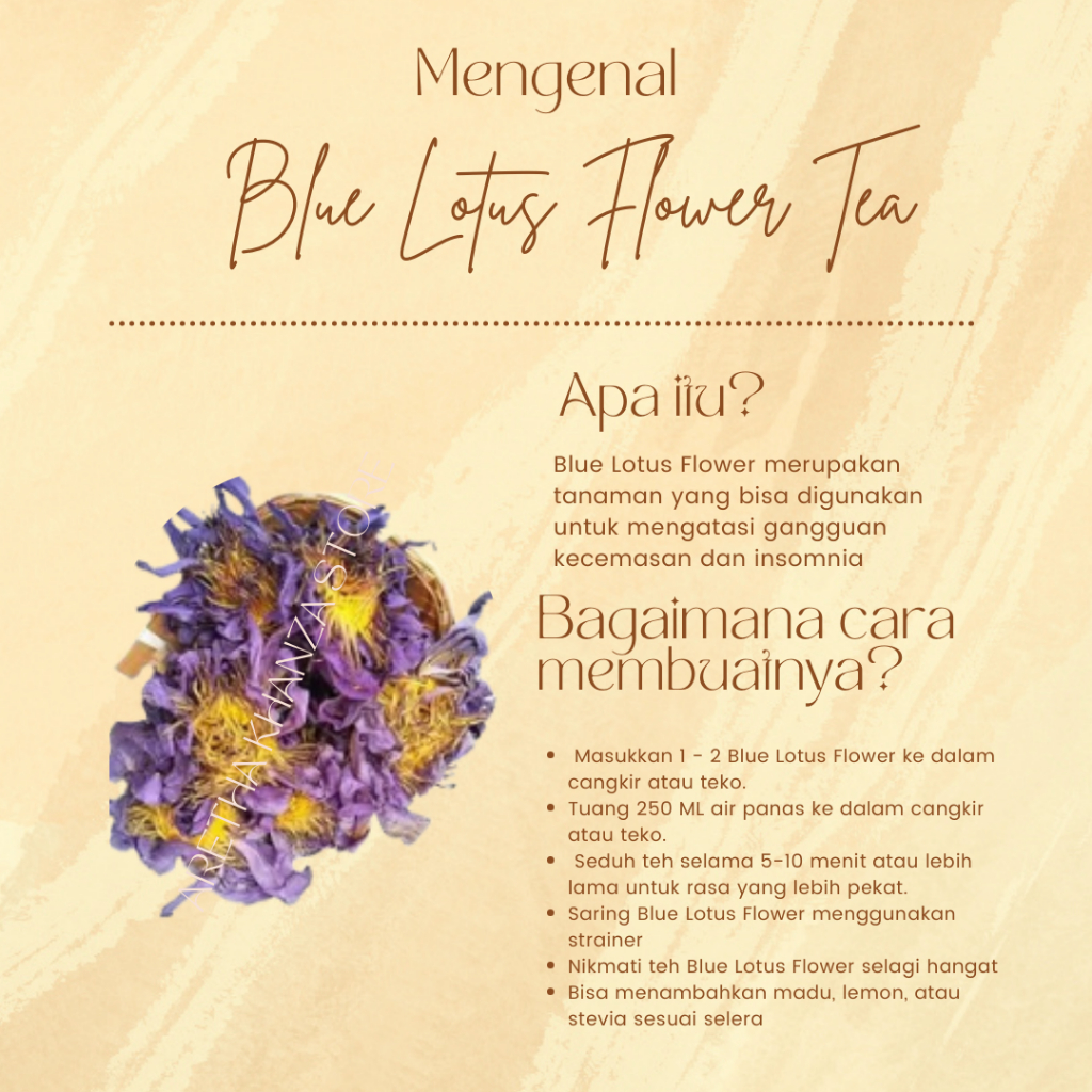 Jual DRIED BLUE LOTUS FLOWER TEA / BUNGA LOTUS KERING / TEH BUNGA LOTUS ...