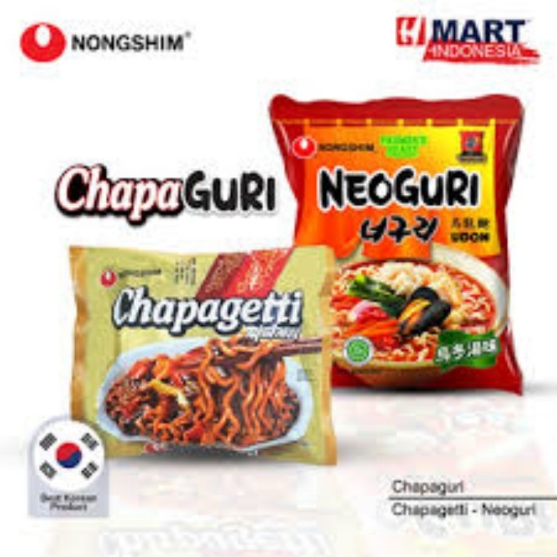 Jual Mie instant Korea Nongshim Neoguri udon,Chapagetti,Beef Bulgogi ...