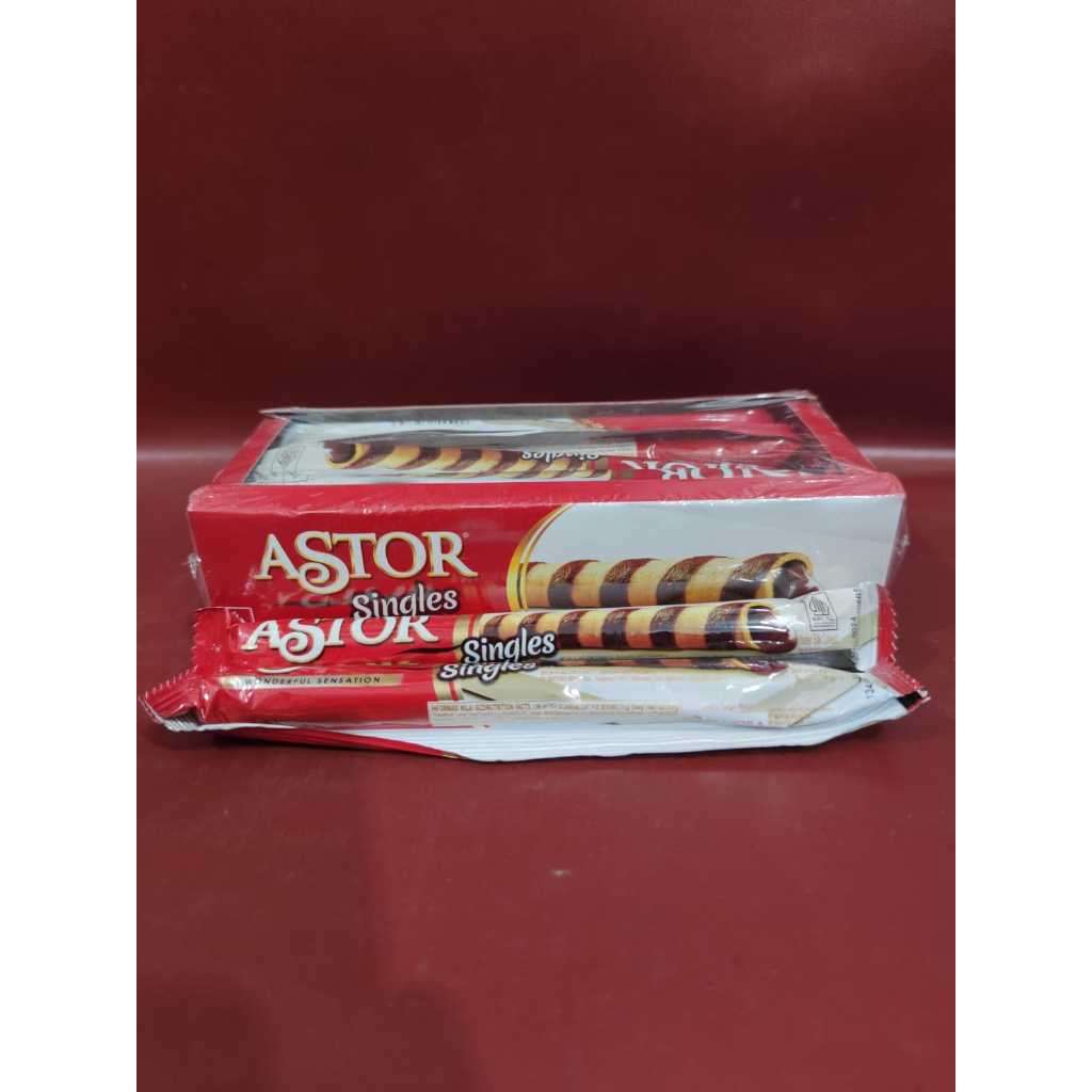 Jual Astor Wafer Stick Coklat Singles 14g - Stick Wafer Cokelat Astor ...