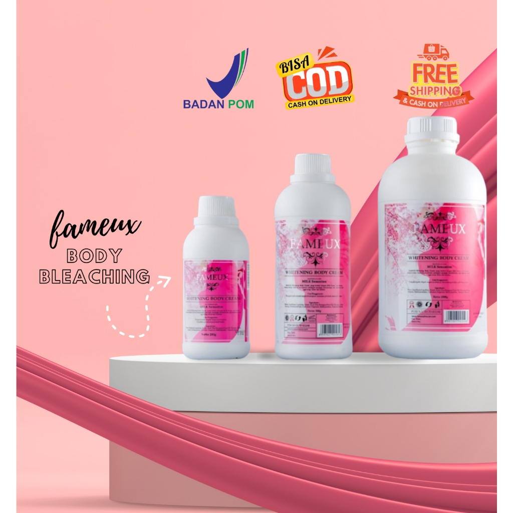 Jual FAMEUX WHITENING BODY CREAM [BLEACHING] Body Lotion Pencerah dan ...