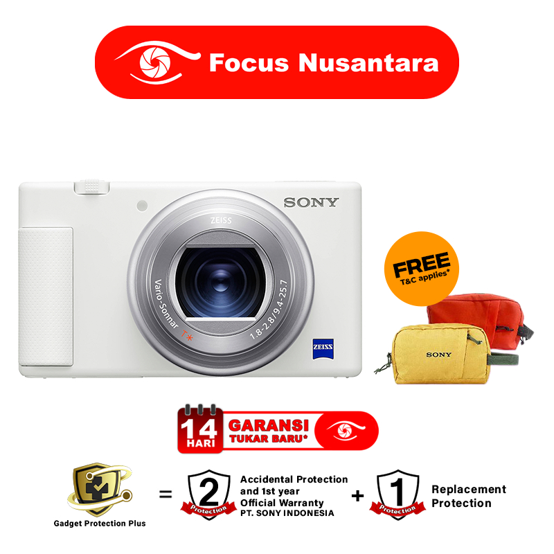 Jual SONY ZV-1 SONY ZV1 ZV 1 (White) 4K Kamera Pocket Garansi Resmi ...