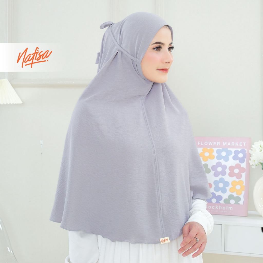 Jual Hijab Nafisa At Home Crinkle Airflow Premium - Bergo Maryam Crinkle Jilbab Crinkle Tali ...