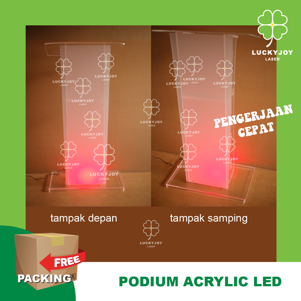 Jual MIMBAR PODIUM AKRILIK MENYALA LED CUSTOM | Shopee Indonesia