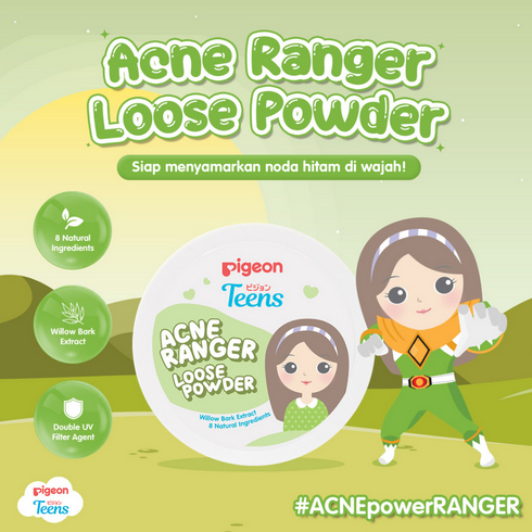 Jual PIGEON TEENS ACNE RANGER LOOSE POWDER | Shopee Indonesia