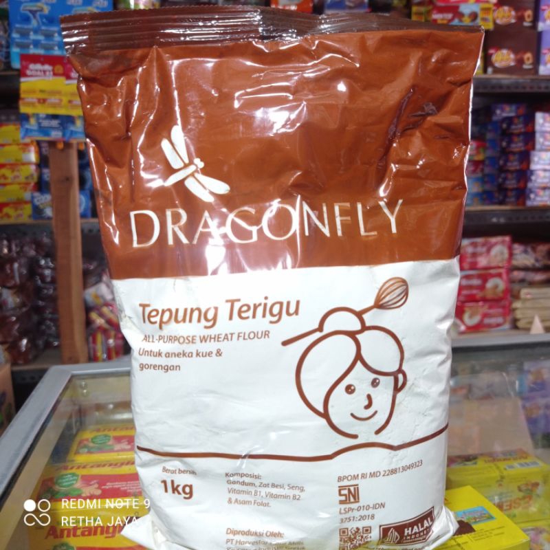 Jual Tepung Terigu Dragonfly 1kg/Tepung Terigu Serbaguna | Shopee Indonesia