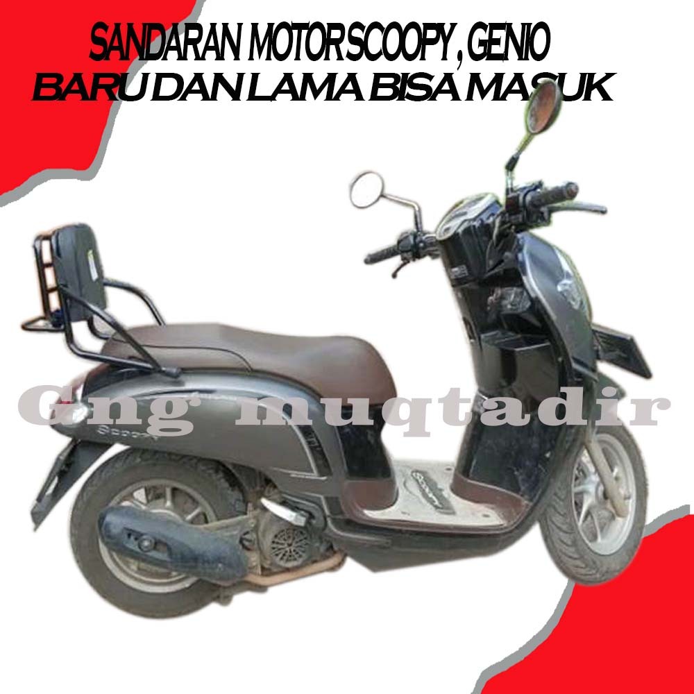 Jual sandaran motor scoopy dan motor genio model bisa di lipat bagian ...