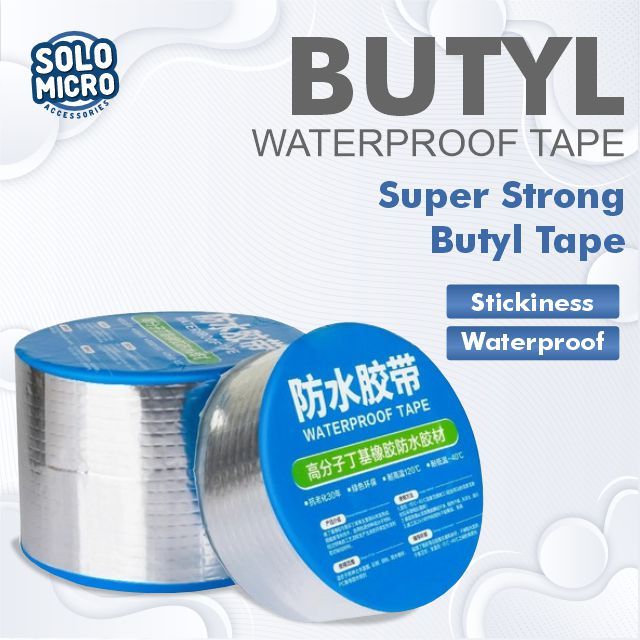 Jual Lakban Alumunium Foil Butyl Waterproof Tape Anti Bocor Dan Tahan Panas | Shopee Indonesia