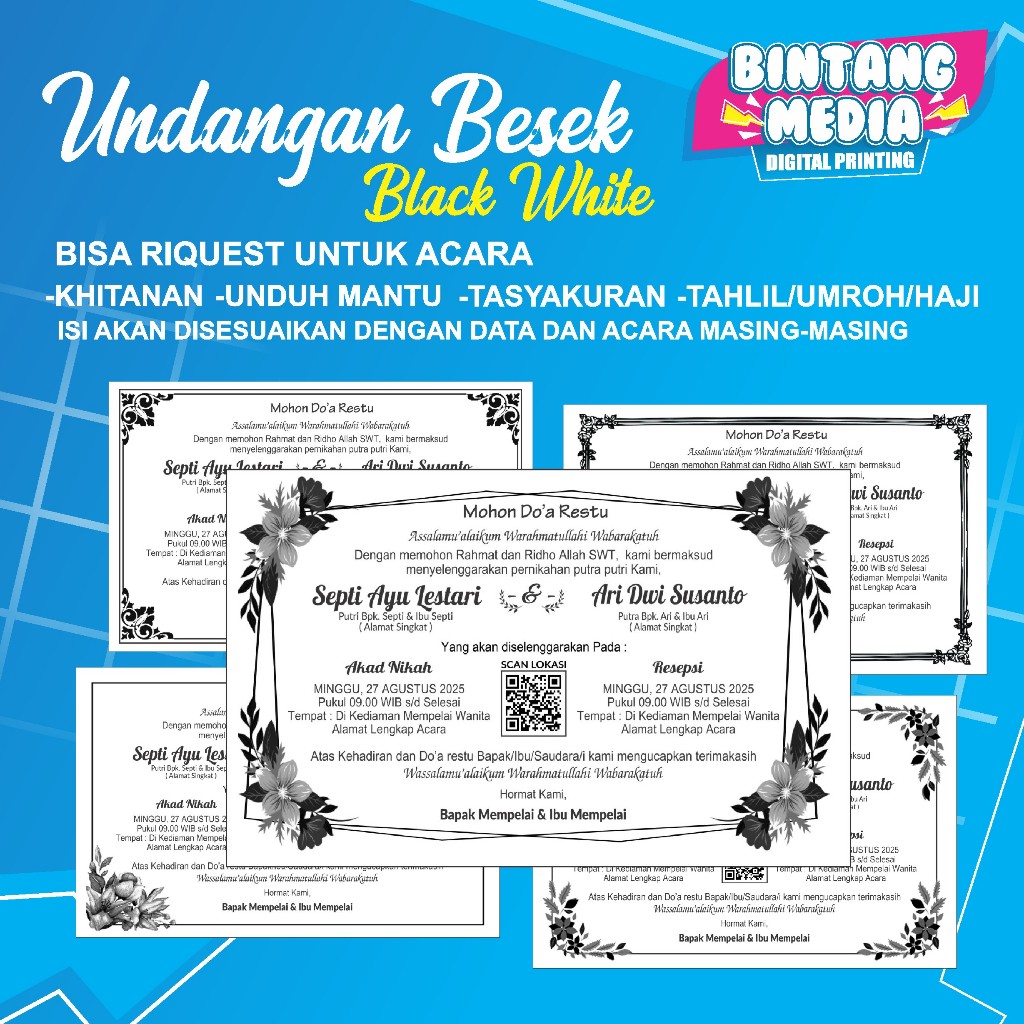 Jual Cetak Undangan Besek | Undangan Sorogan | Undangan Punjungan ...