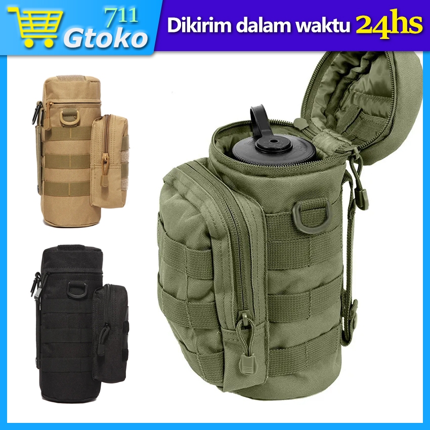 Jual Tas Selempang Botol Air Minum Sarung Botol Pouch Tactical Army ...