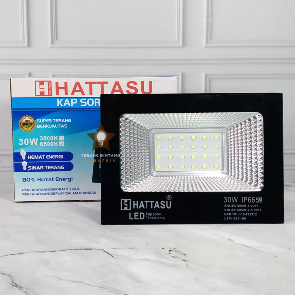 Jual lampu sorot led 30 watt Hattasu lampu tembak led 30 w outdoor putih dan kuning | Shopee ...