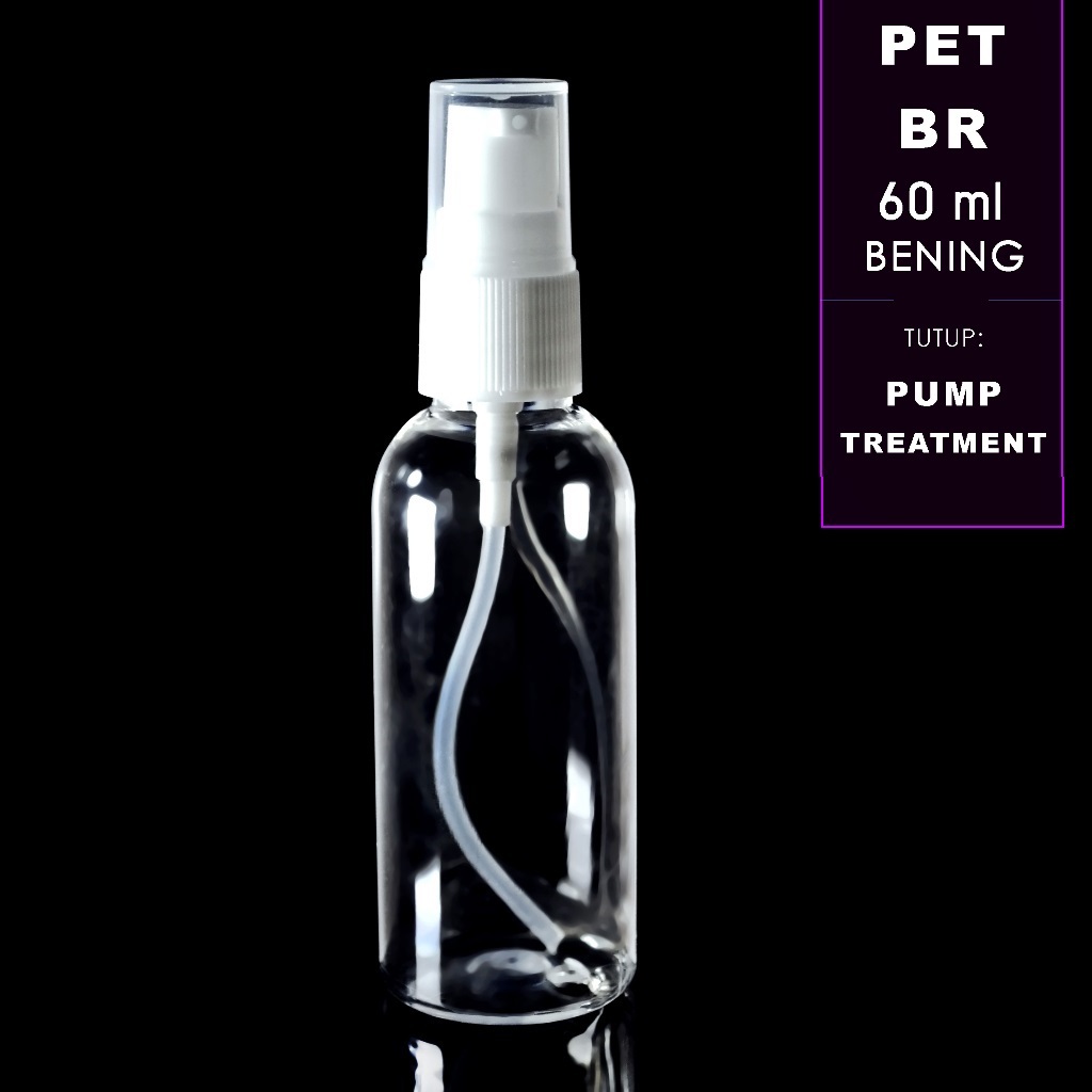Jual Botol Treatment Pump Lotion Serum 60ml Botol Pump Treatment 60 ml Bening / BTRPMPB60 ...