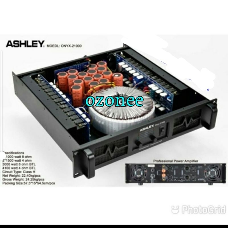 Jual Power Ashley ONYX 21000 ONYX21000 (2XX1000 watt 8 Ohm) Original ...