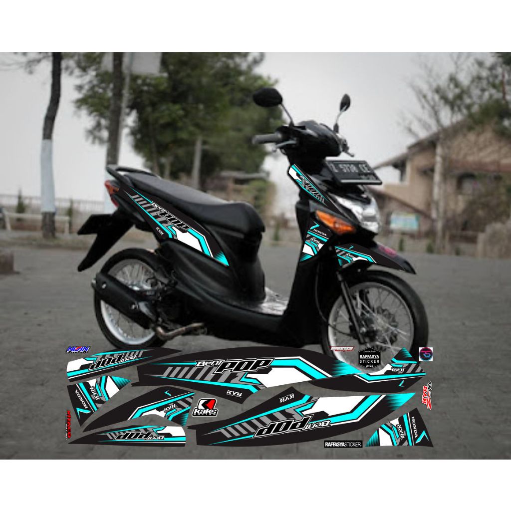 Jual striping variasi honda beat pop baru simple aja lis garis new23 ...