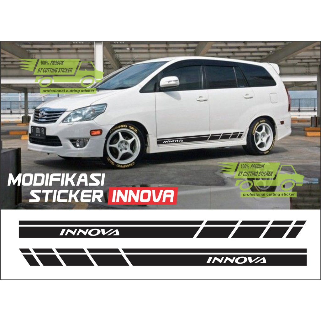 Jual IN22 Sticker modifikasi list innova sticker innova stiker mobil ...