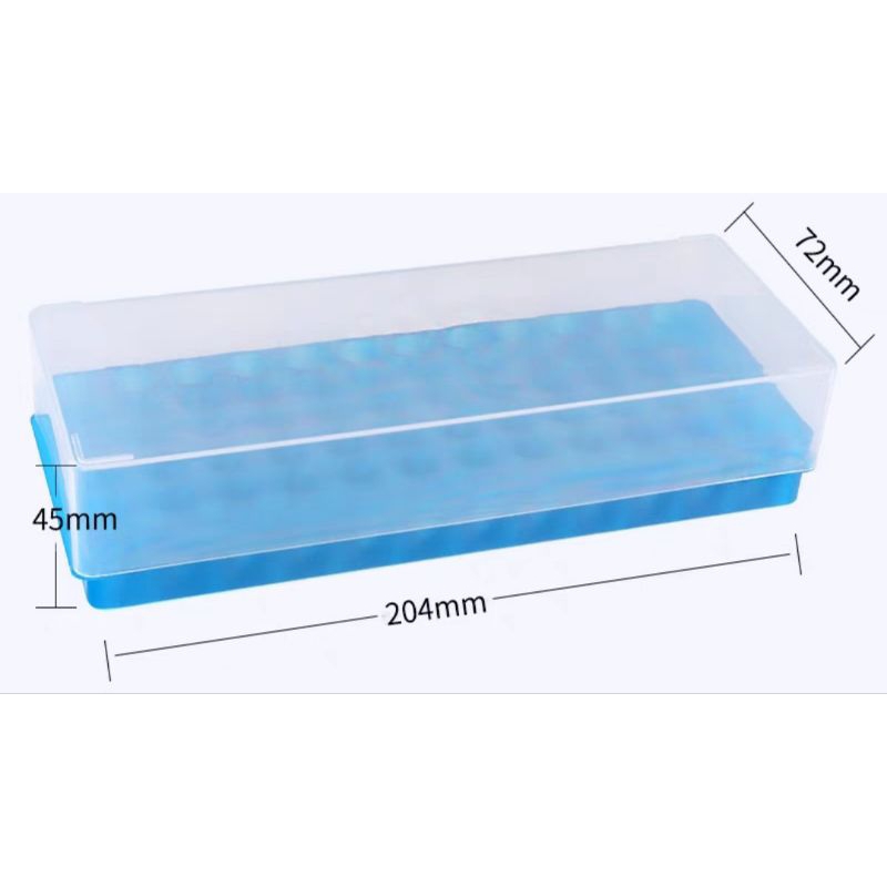 Jual PCR tube rack Rak microtube 1.5 / 2 ml Rak micro tube dg tutup 60 ...