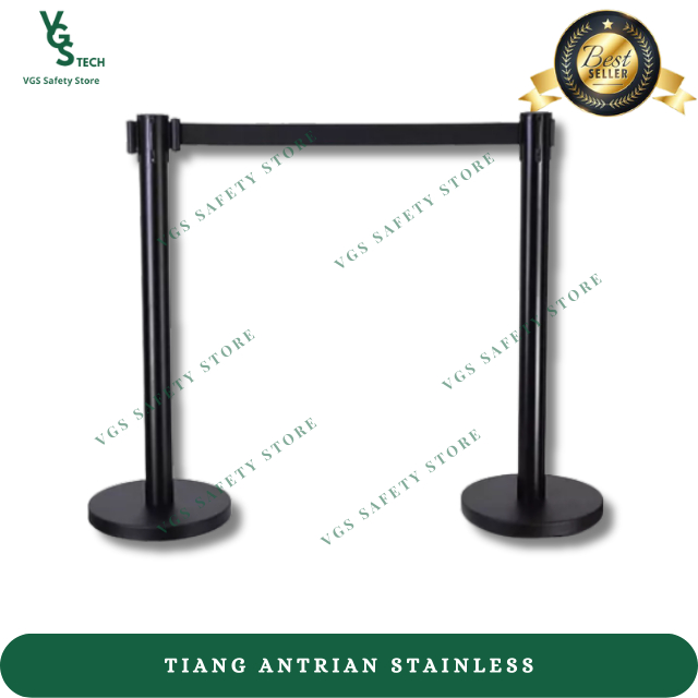 Jual Queue Line Standing Barrier Tiang Antrian Stainless Stand Pembatas ...