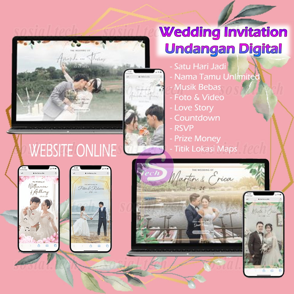 Jual Link Undangan Pernikahan Digital Undangan Online Wedding ...