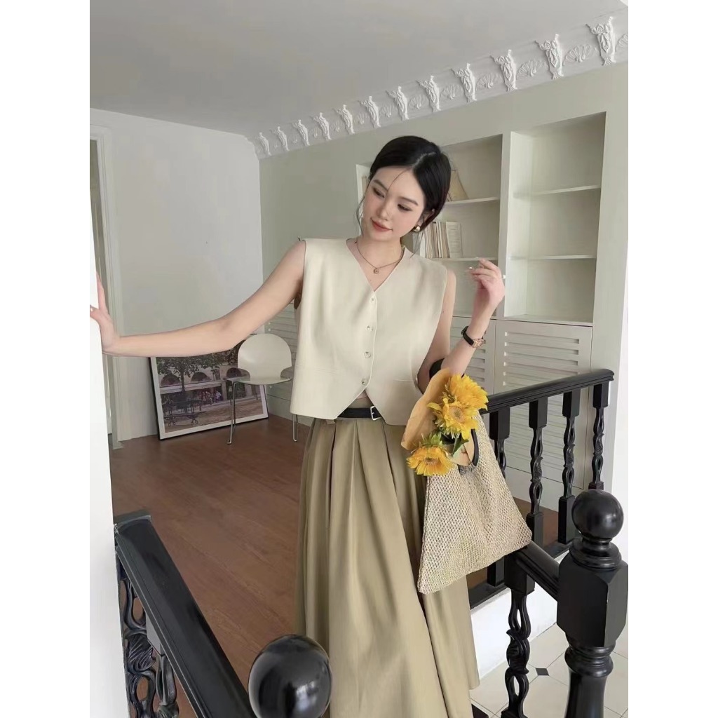 Jual Gratis Ongkir COD MIN VEST - Vest Atasan Wanita Crop - Rompi ...