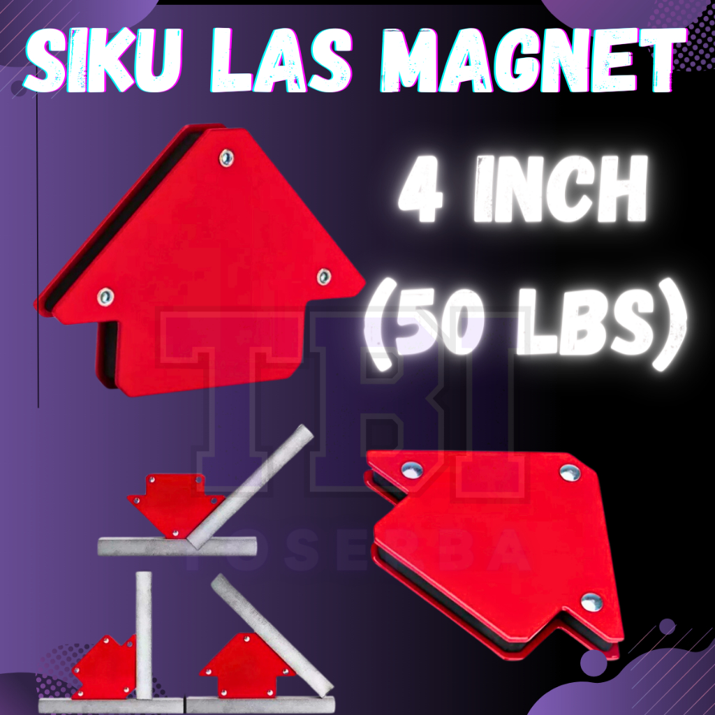 Jual SIKU MAGNET LAS 4 INCH 50 LBS / WELDING MAGNETIC HOLDER 4" 50LBS ...