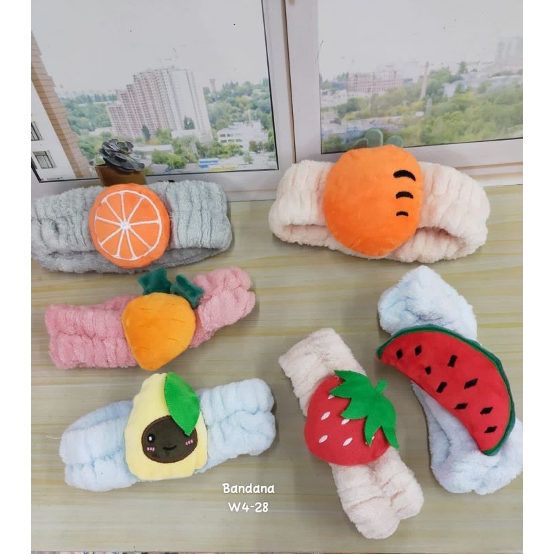 Jual [BTS] Bandana Mandi BTS / Buah / Pom Pom- Headband Hairband Bando ...