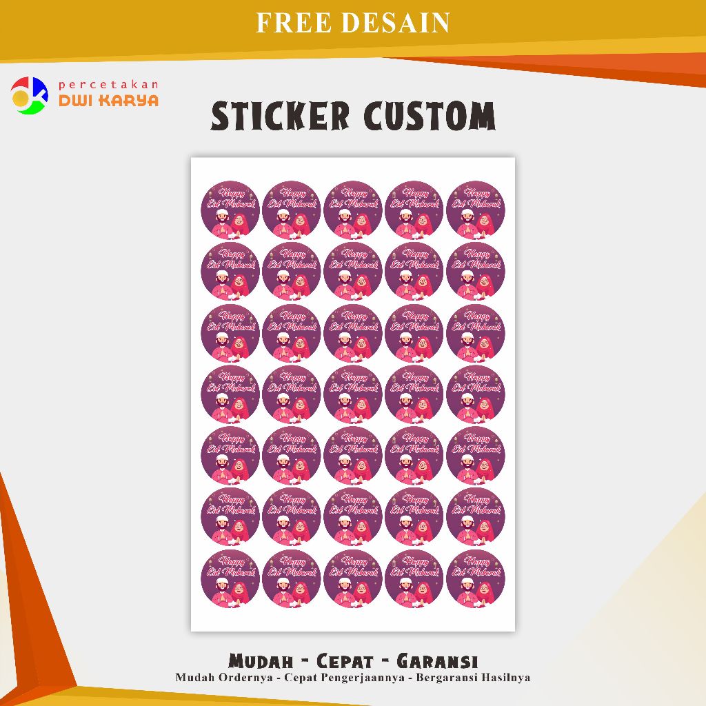 Jual [A3+] STICKER KROMO/VINYIL (CUSTOM DESAIN BULAT/PERSEGI) HARGA ...