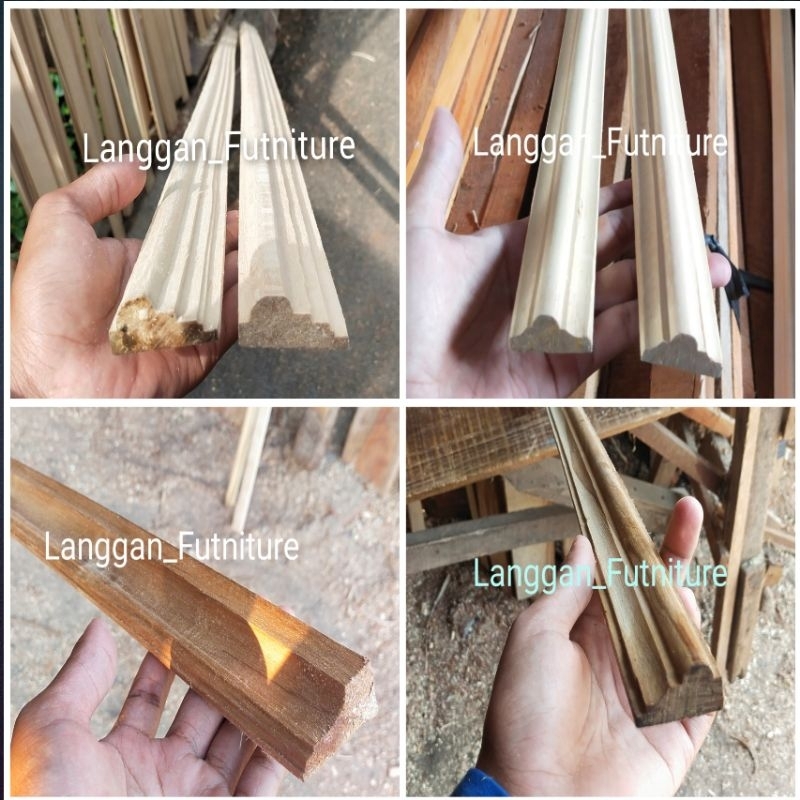 Jual Wall moulding / List Kayu Bisa Custom Model | Shopee Indonesia