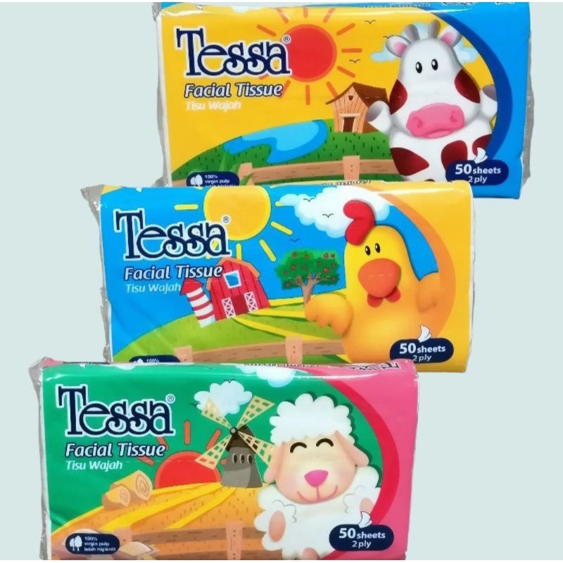 Jual Tessa Tissue Travel Pack 50sheet 2ply | Shopee Indonesia