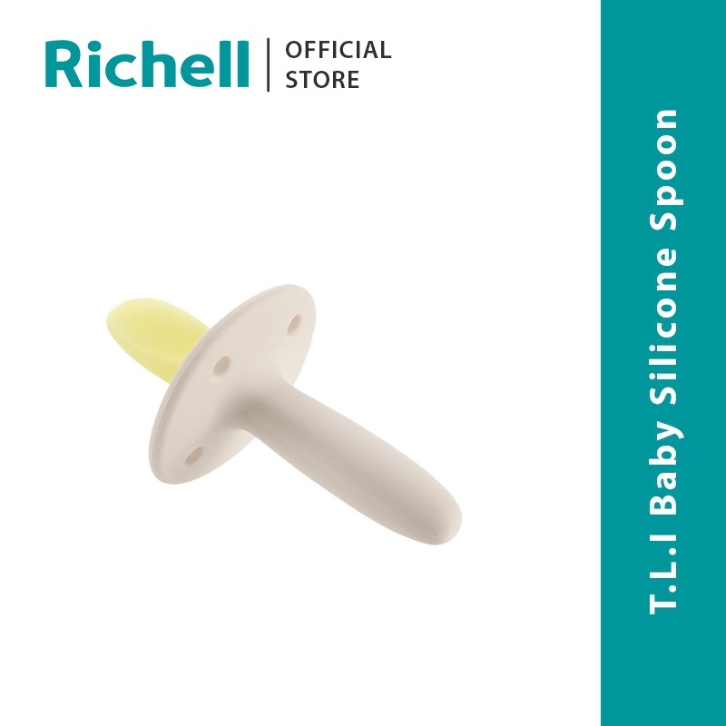 Jual RICHELL - T.L.I Baby Silicone Spoon/ Sendok Silikon untuk bayi | Shopee Indonesia