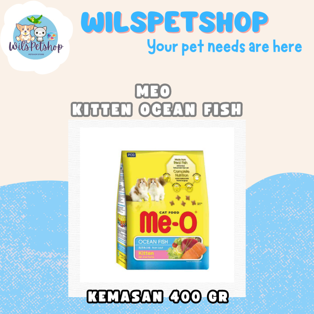 Jual MeO Kitten Ocean Fish Freshpack 400gr - Makanan Anak Kucing ...