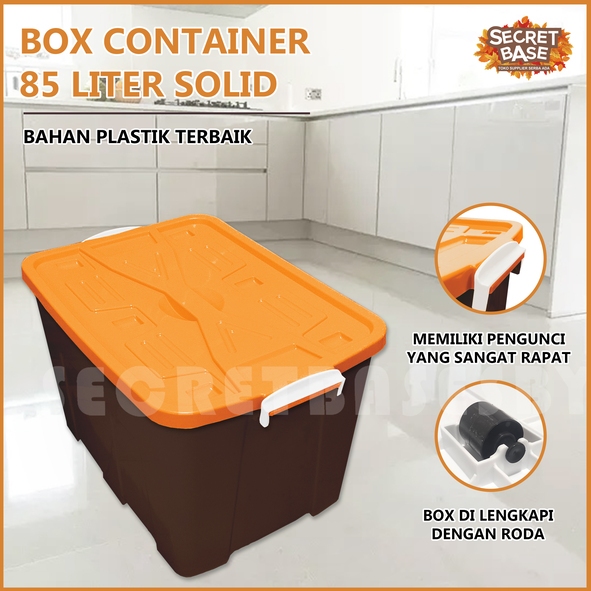 Jual BOX CONTAINER 85 LITER + RODA - Kontainer Box Plastik / Container ...