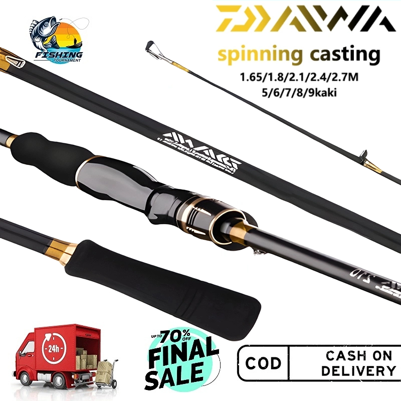 Jual Indonesia Spot Joran Pancing Carbon Spinning Rod Casting Rod Ultralight Rod 1.6m/1.8m/2.1m ...