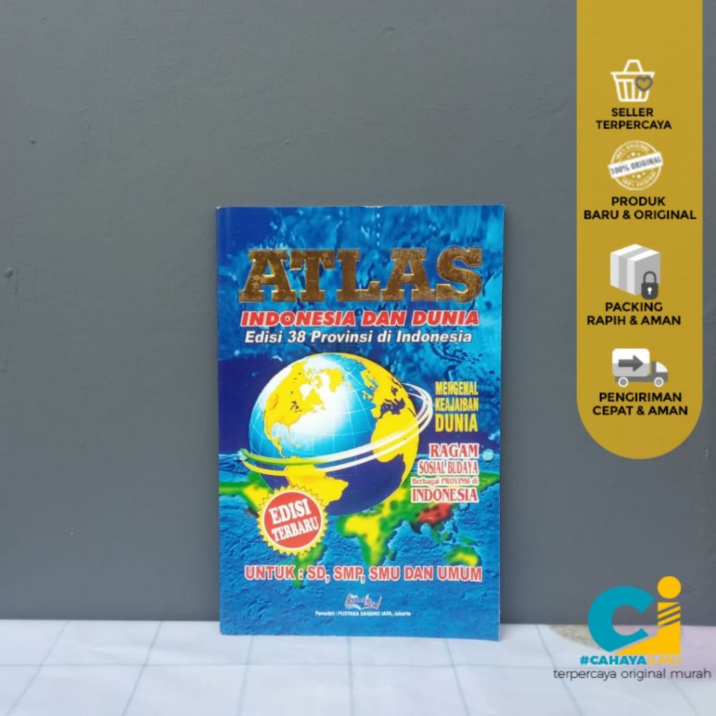 Jual Buku Atlas Terbaru Edisi 38 Provinsi di Indonesia - Bintang ...