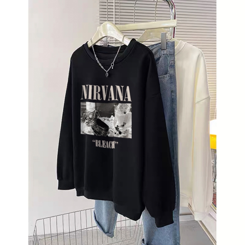 Jual A0854 Forteid Sweater Retro Hitam | Sweater Hitam Panjang Muda ...