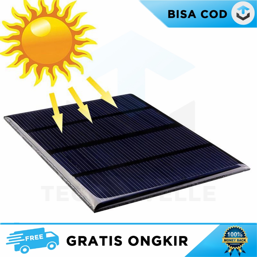 Jual PANEL SURYA MINI 1,5WATT 12V TENAGA MATAHARI DESIGN PORTABLE ...