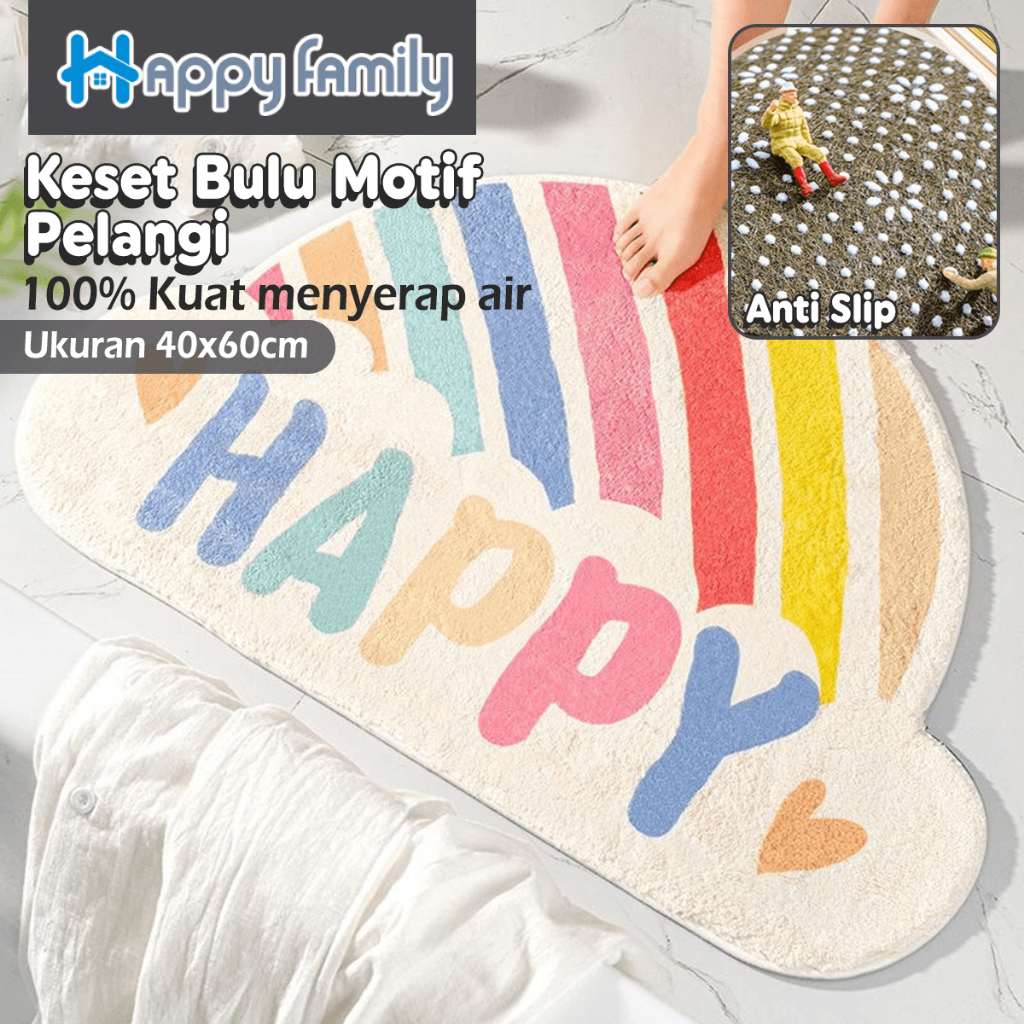 Jual (HF) Keset Kaki 40x60CM Pintu Kamar Lembut / Bathroom Mat Motif ...