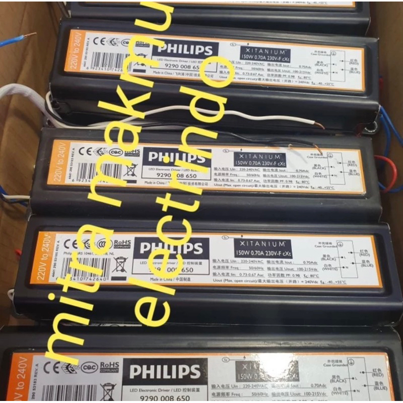 Jual philips xitanium 150w ballast pju philips brp371 brp372 150w ...