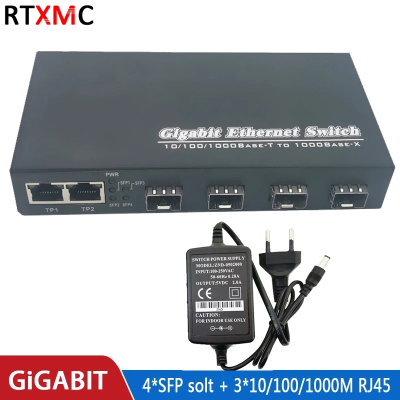 Jual Gigabit Ethernet switch Fiber Optical Media Converter fiber switch ...