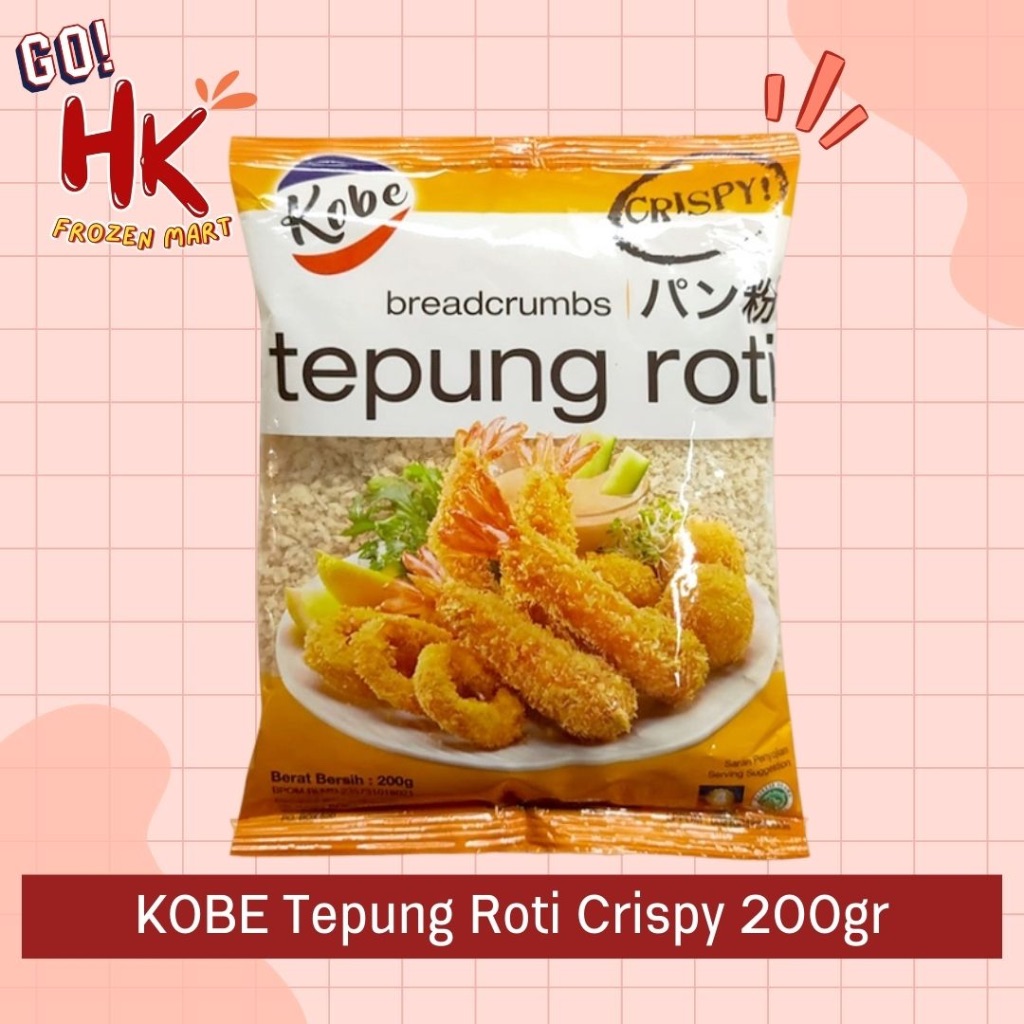 Jual Kobe Tepung Roti Crispy 200gr | tepung panir bread crumbs renyah ...
