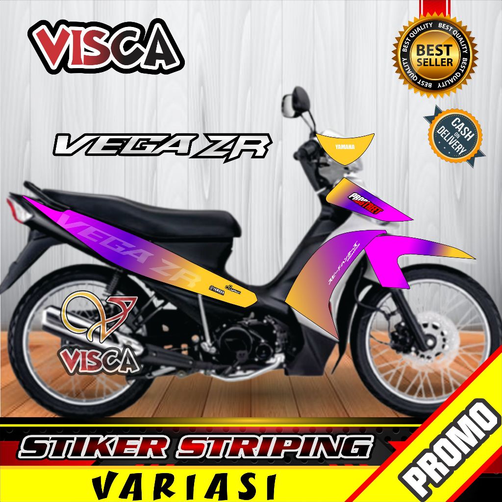 Jual Stiker Striping Vega ZR Variasi BUNGLON | Shopee Indonesia