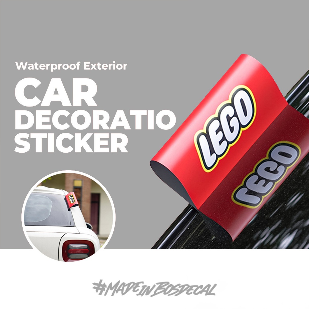 Jual Penutup Stiker Label Lego Pintu Mobil / Label Stiker Unik Mesin ...