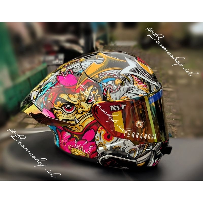 Jual KYT TT COURSE REPN DEMON SAMURAI GLOSY | Shopee Indonesia