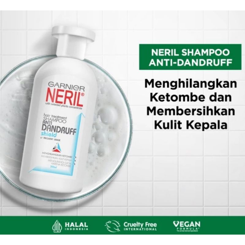 Jual NERIL SHAMPOO ANTI DANDRUFF SHIELD 200ML | Shopee Indonesia