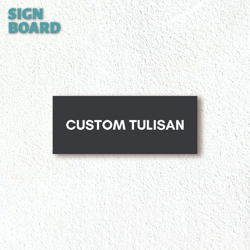 Jual Custom Sign Board Nama Ruangan Akrilik Print Papan Nama Ruang ...
